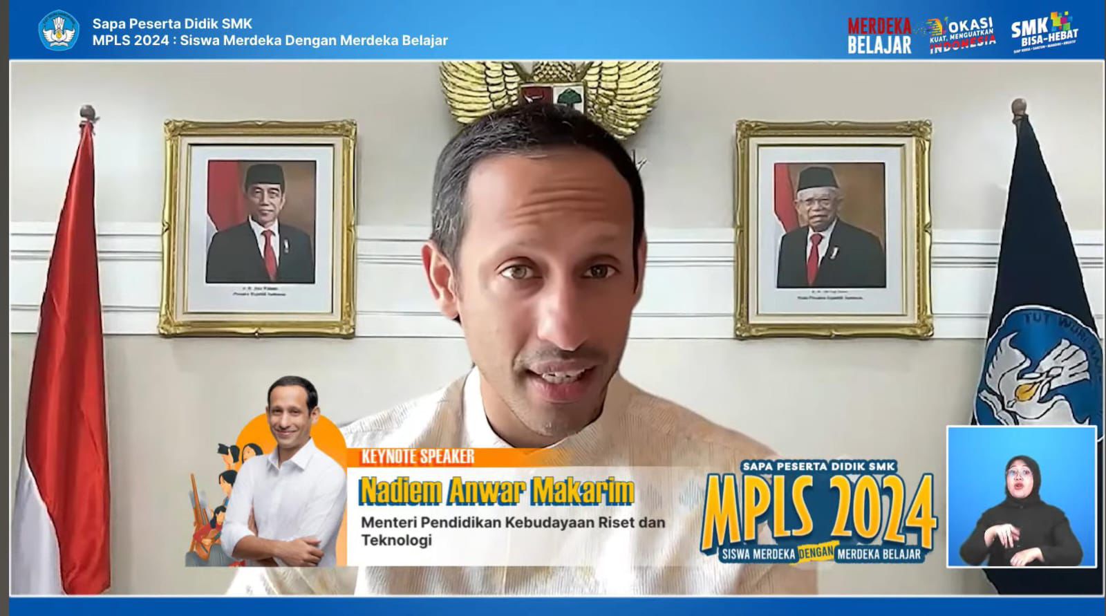 Motivasi dari Mendikbudristek: MPLS SMK Menyiapkan Siswa Merdeka dengan ...