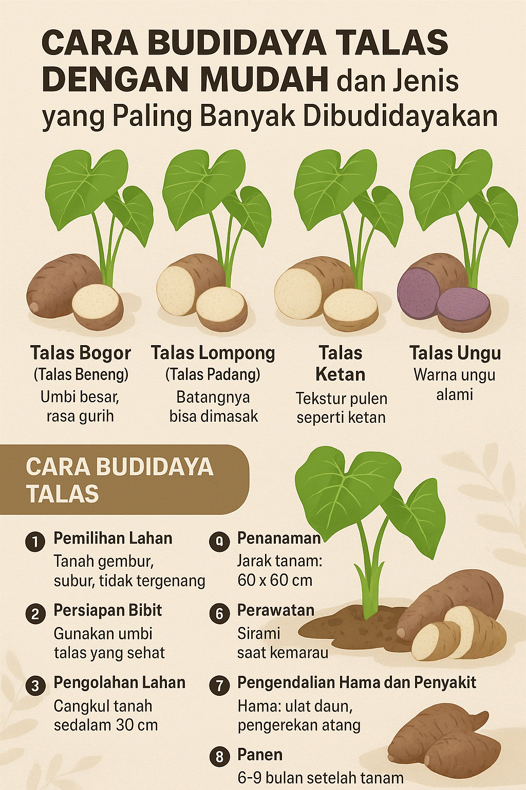 Panduan Lengkap Budidaya Talas: Jenis, Teknik Tanam, dan Cara Membuat ...