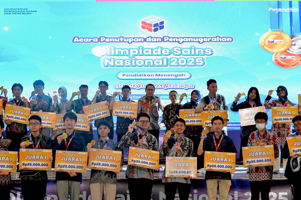 OSN Dikmen 2025 Hasilkan 267 Peraih Medali, DKI Jakarta Jadi Juara Umum ...
