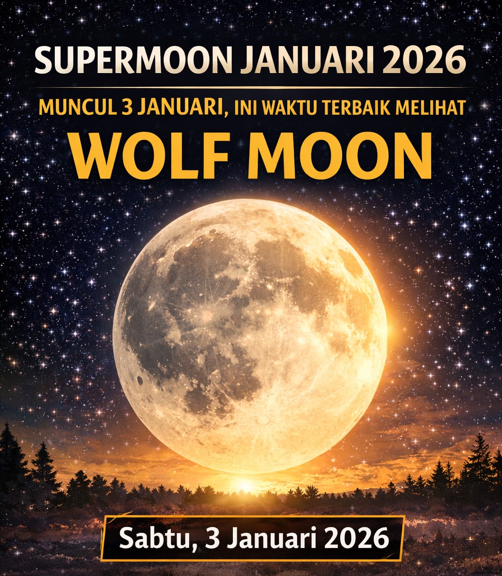 Supermoon Januari 2026 Bisa Disaksikan Sabtu Malam, Ini Jadwal Lengkap ...