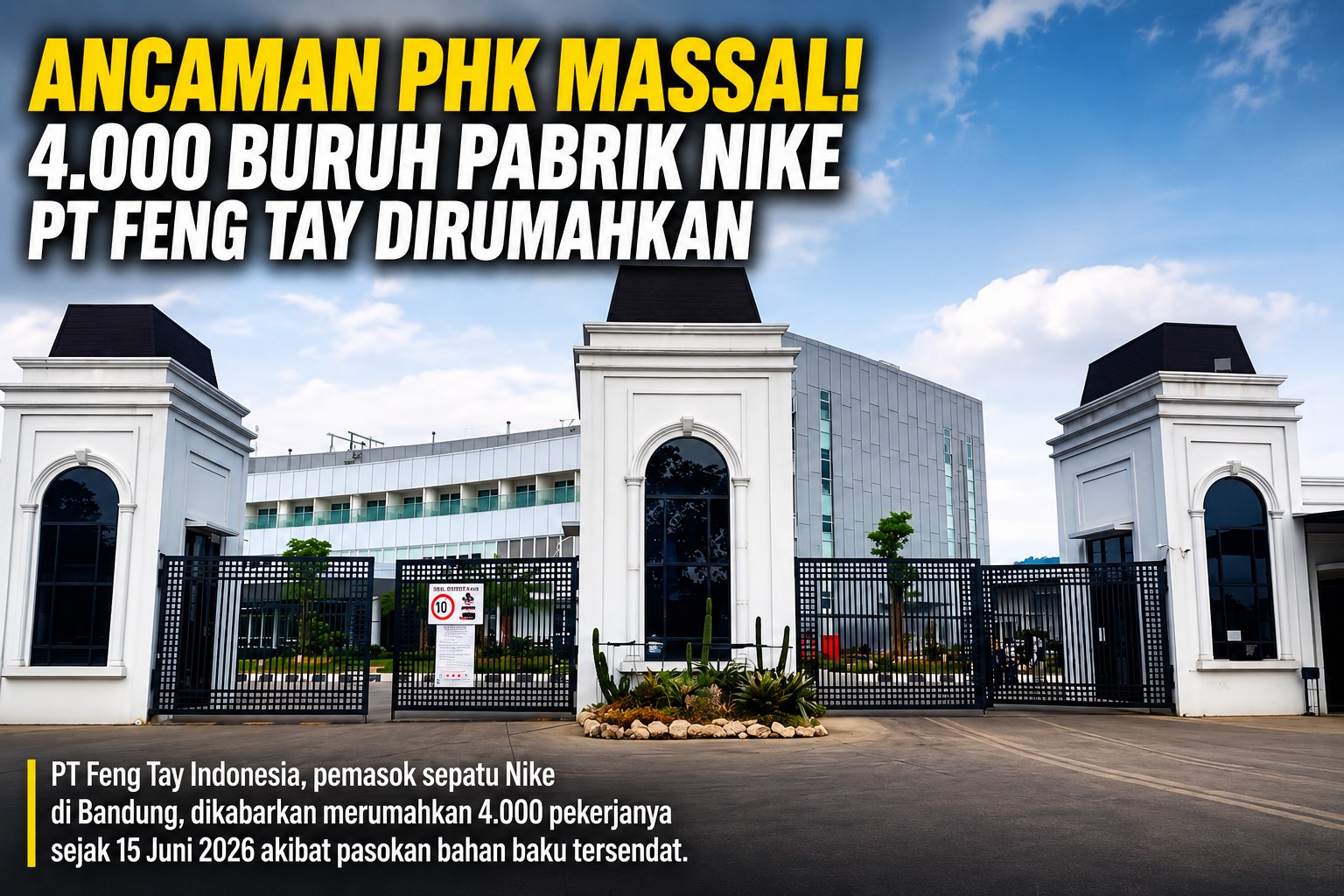 Ancaman PHK 4000 Pegawai di PT Feng Tay - Klopak Indonesia