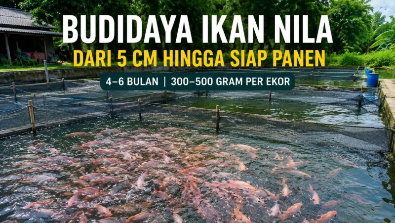 Berapa Lama Ikan Nila Ukuran 5 Cm Mencapai Ukuran Panen? Simak ...